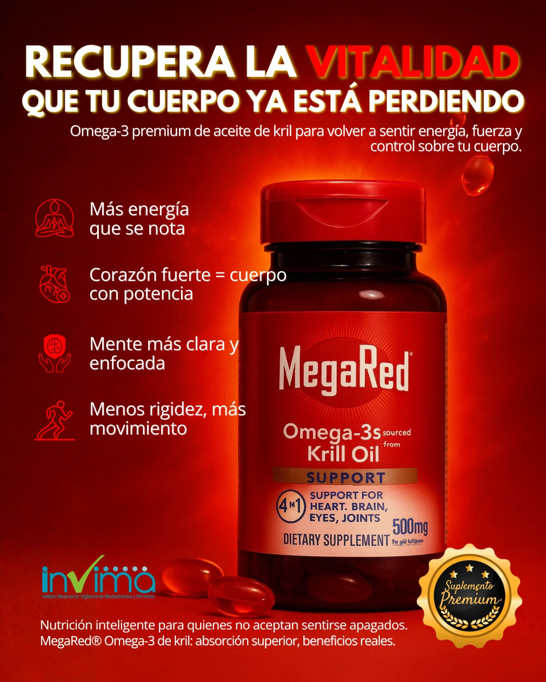 MegaRed® Omega-3 | Energía, Claridad y Vitalidad Real – Guatemala #2